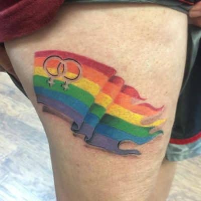 Estilos en tatuajes bandera lgbt de orgullo 2021