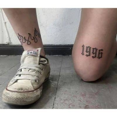 5 diseños de números para tatuajes usando tipografías