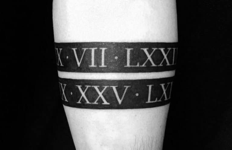5 diseños de números para tatuajes usando tipografías